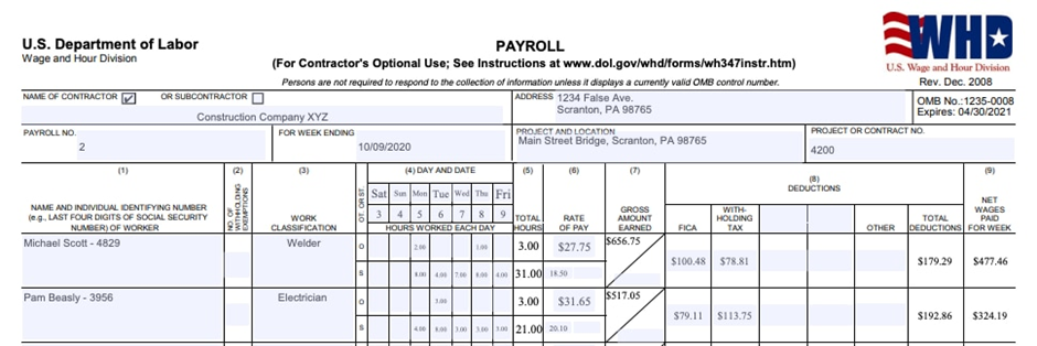 When is Certified Payroll Required?