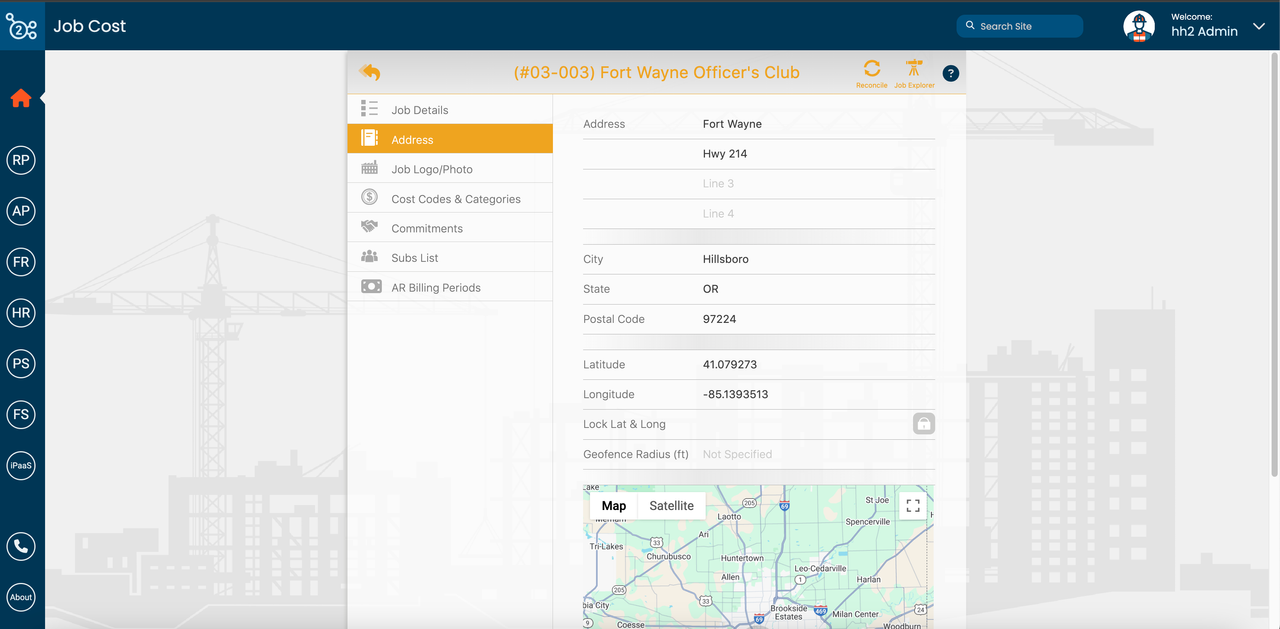 How do I enable Geofencing in hh2 Remote Payroll?